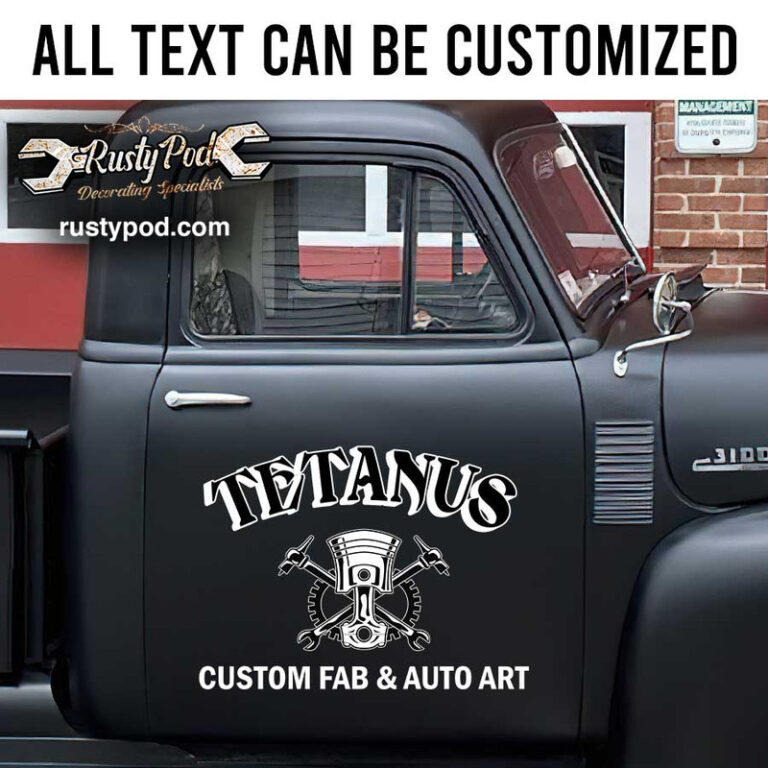 personalized gearhead and piston custom fab and auto part garage sign ...
