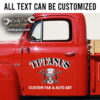 personalized gearhead and piston custom fab and auto part garage sign ...