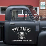 personalized gearhead and piston custom fab and auto part garage sign ...