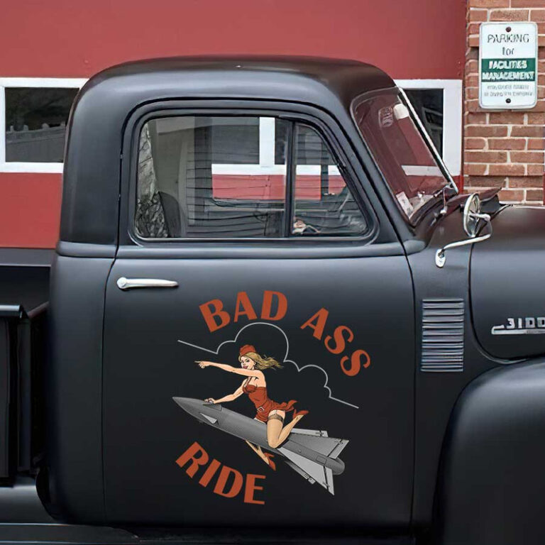 personalized pin up girl and rocket rat rod lettering racing lettering ...