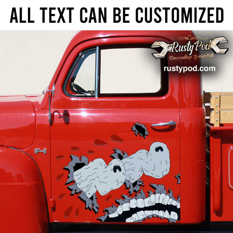 personalized rat fink weirdos decal hot rod door art rat rod door sign ...