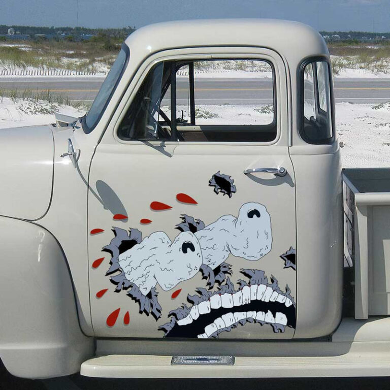 personalized rat fink weirdos decal hot rod door art rat rod door sign ...