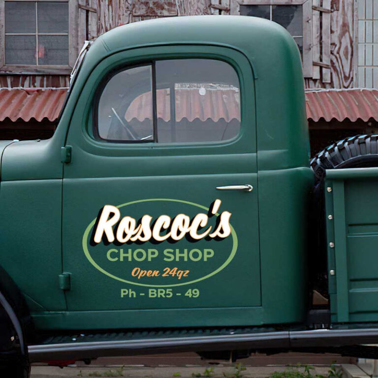 personalized chop shop sign speed shop lettering shop truck door art ...