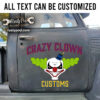 personalized crazy clown customs hot rod sign hot rod lettering rat rod ...