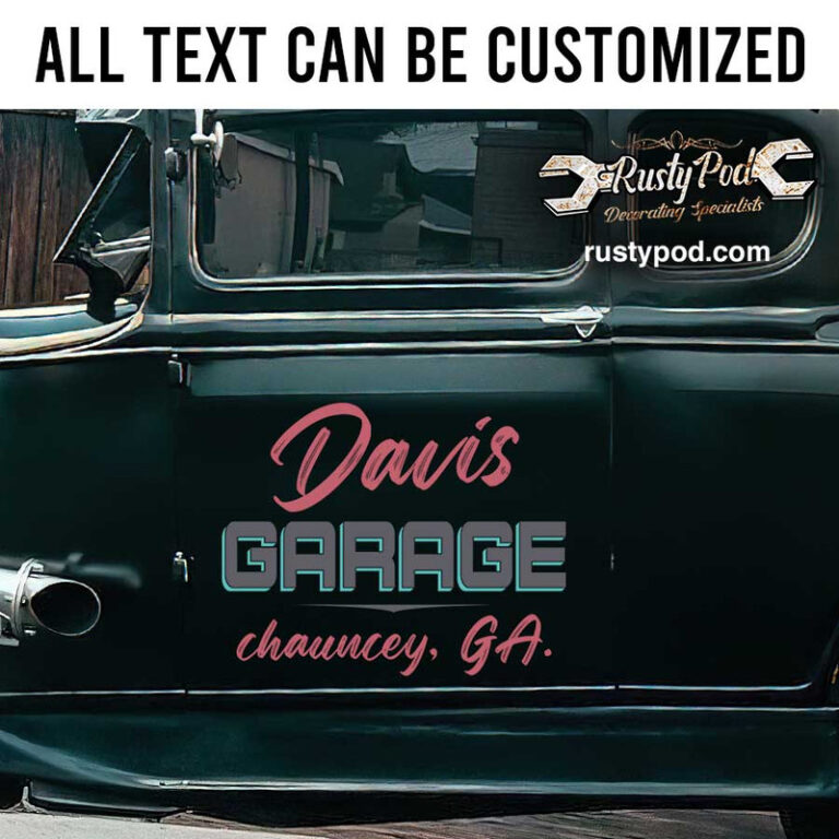 personalized hot rod garage lettering speed shop sign shop truck sign ...