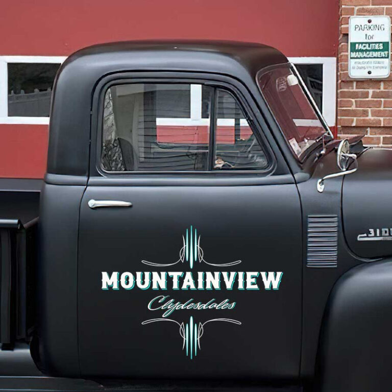 personalized truck graphix vehicle lettering company door sign car ...