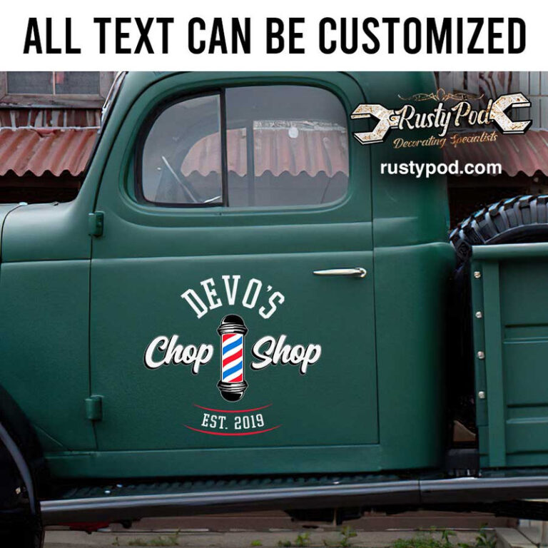 personalized barber shop lettering chop shop sign tattoo shop sign ...
