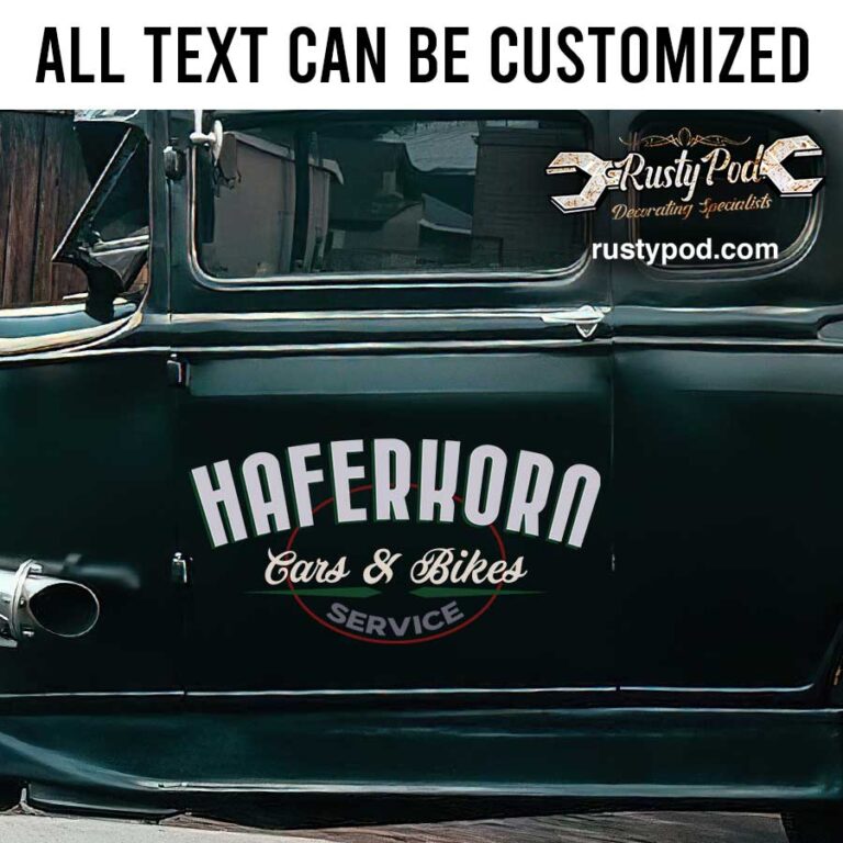 personalized hot rod lettering shop truck door art chop shop sign ...