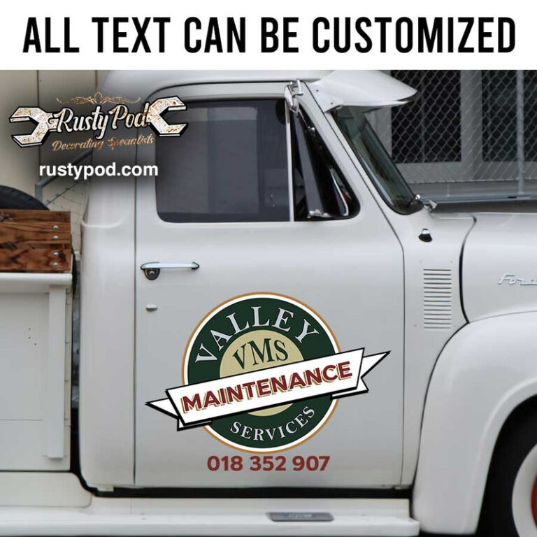 personalized hot rod label sign garage lettering sign shop truck door ...
