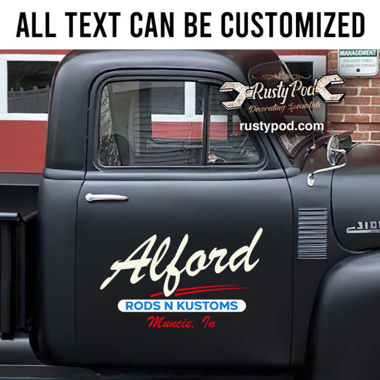 personalized hot rod lettering truck graphics farm lettering company ...
