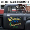 personalized hot rod lettering shop truck door art chop shop sign ...