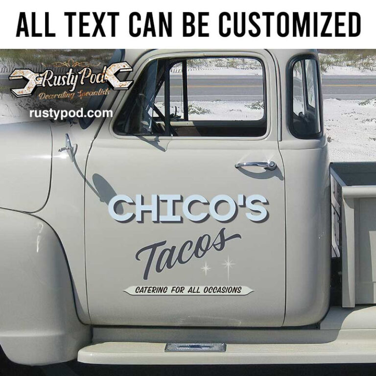 personalized hot rod patina sign rat rod lettering shop truck door art ...