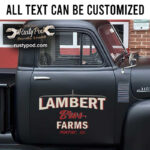 personalized pinstriping farm sign farm lettering ranch sign shop truck ...