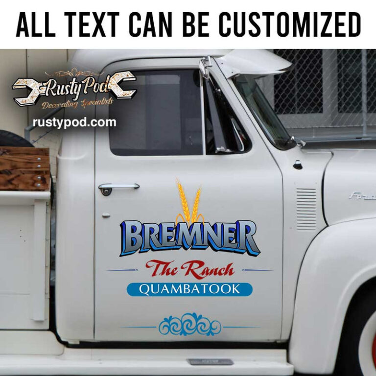 personalized ranch lettering farm lettering door sign shop truck door ...