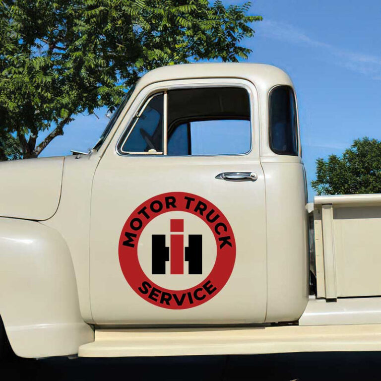 personalized farmall tractor farm truck lettering shop truck door sign ...