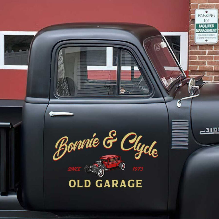 personalized old garage sign hand paint garage lettering hot rod ...