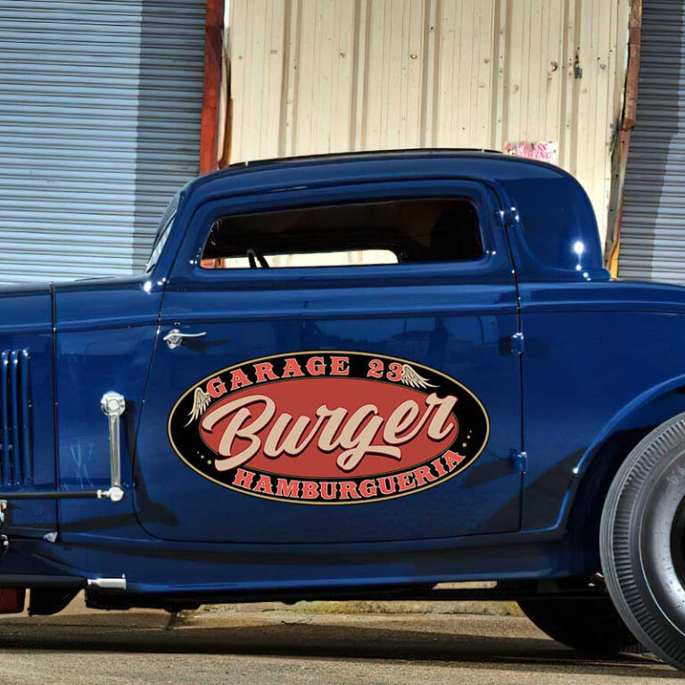 personalized garage sign shop truck sign hot rod oval logo rat rod door ...