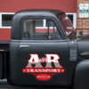 personalized transport company sign truck graphics floral sign sticker ...
