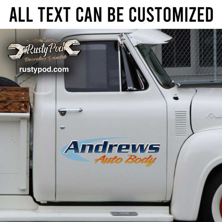 personalized vehicle lettering automotive garage lettering auto body ...