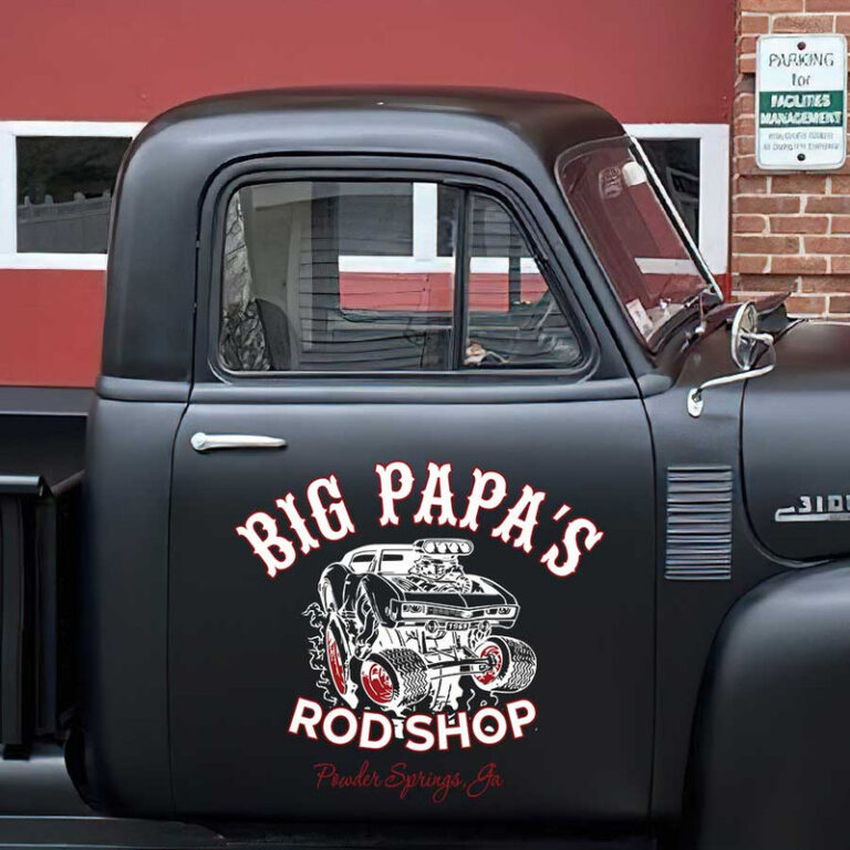 personalized hot rod lettering rat rod door art shop truck door art rat ...