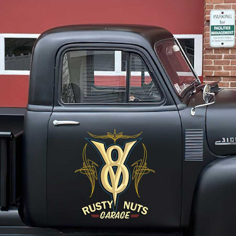 personalized v8 garage pinstriping sign hot rod door sign sticker 13068 ...
