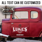 personalized red devil hot rod shop lettering speed shop sign shop ...