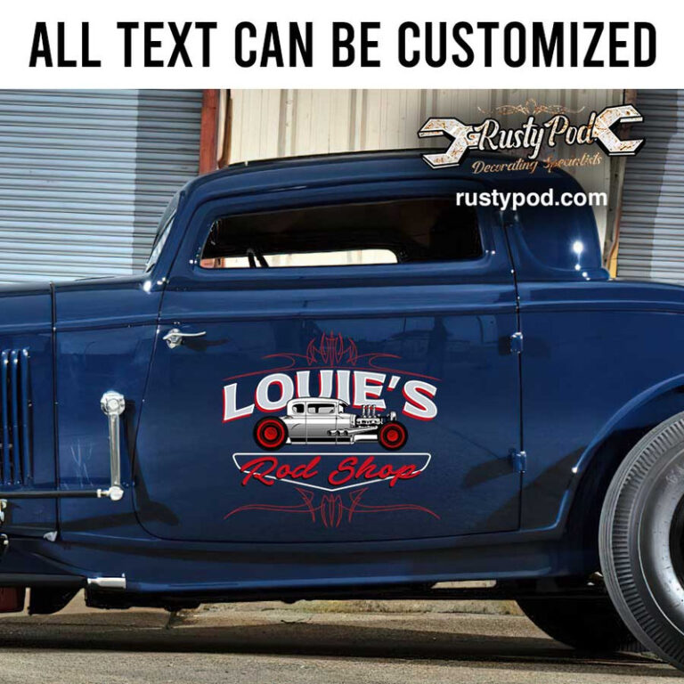 personalized pinstriping rat rod door sign hot rod kustom kulture ...