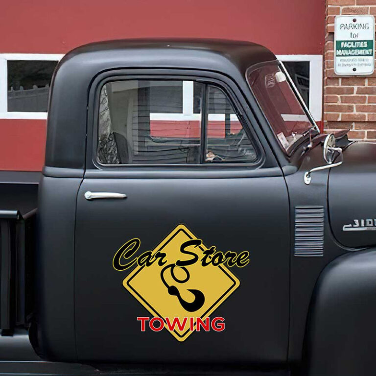 personalized towing truck lettering truck graphics vehicle lettering ...