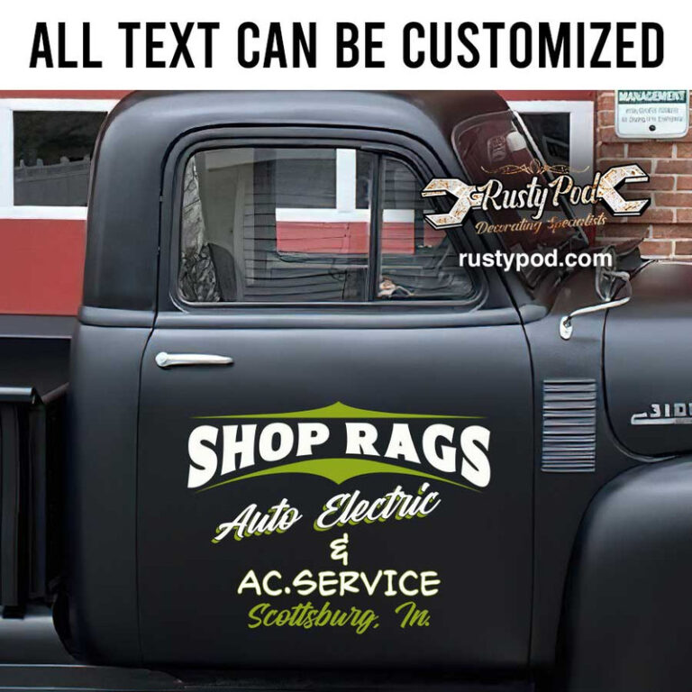 personalized shop truck door art farm lettering sign speed shop sign ...