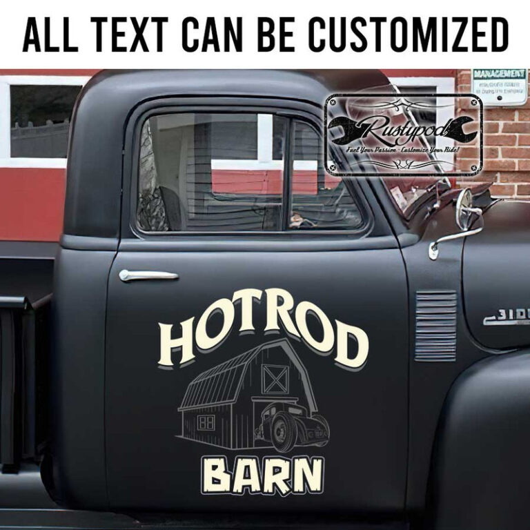 personalized hot rod barn lettering farm truck door sign ranch sign ...