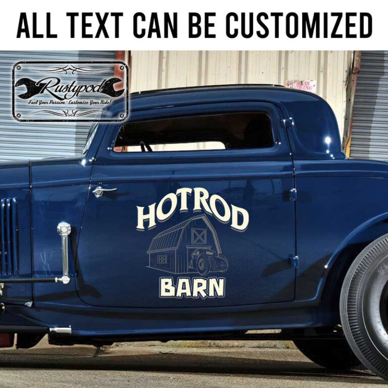 personalized hot rod barn lettering farm truck door sign ranch sign ...