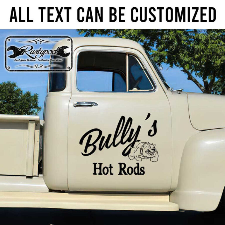 personalized hot rod lettering custom culture lettering bully dog truck ...