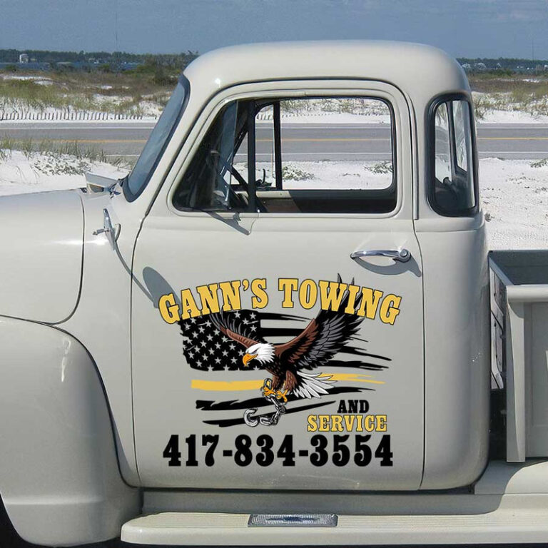 personalized towing truck lettering eagle and hook lettering america ...