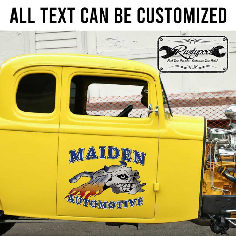 personalized skull lettering hand paint custom hot rod lettering speed ...