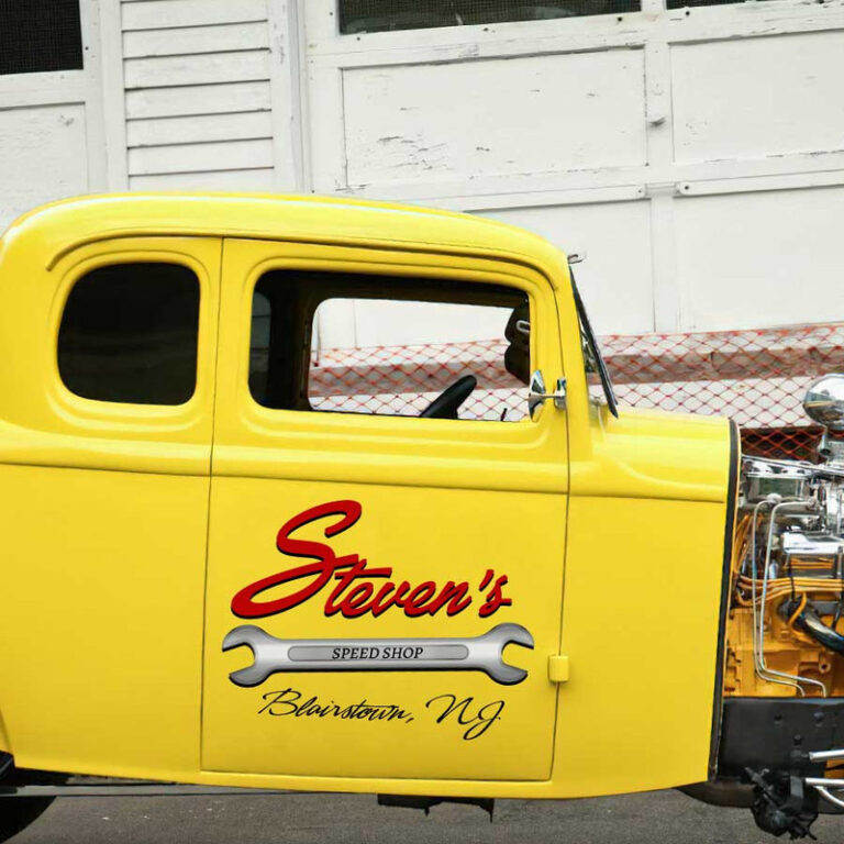 personalized wrench lettering hot rod garage speed shop sign kustom ...