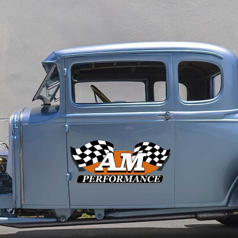 personalized racing car door art hot rod garage sign performance ...