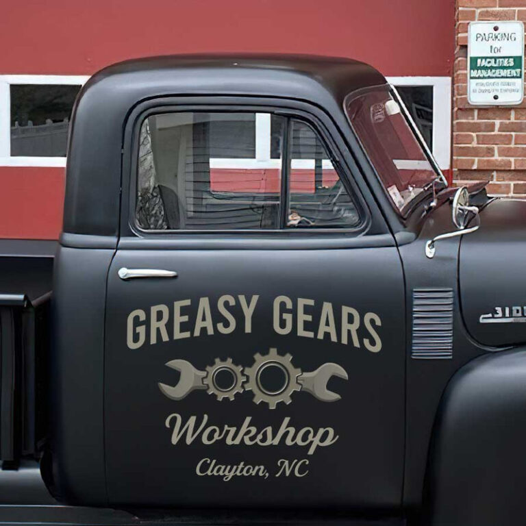 personalized wrench and gear head lettering work shop lettering sign ...