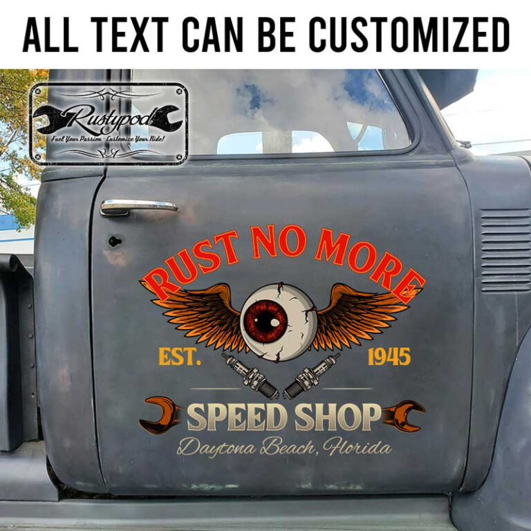 personalized flying eyeball lettering spark plug and wrench lettering ...