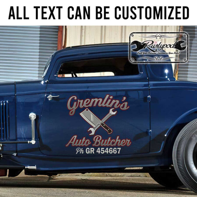 personalized auto butcher lettering bbq house lettering custom culture ...