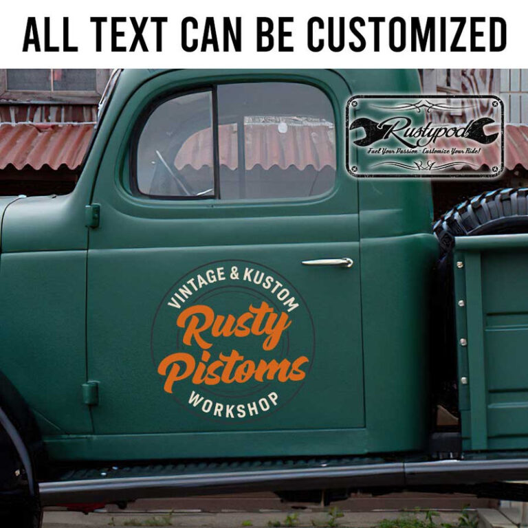 personalized hot rod garage lettering speed shop sign workshop sign ...