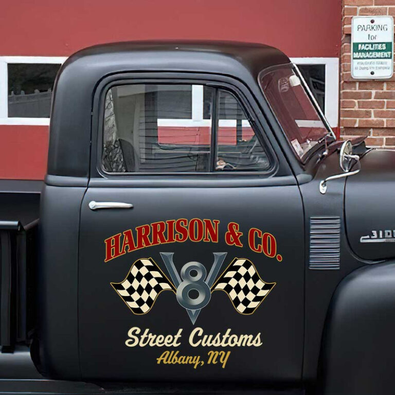 personalized v8 engine and checkered flag lettering door sign hot rod ...
