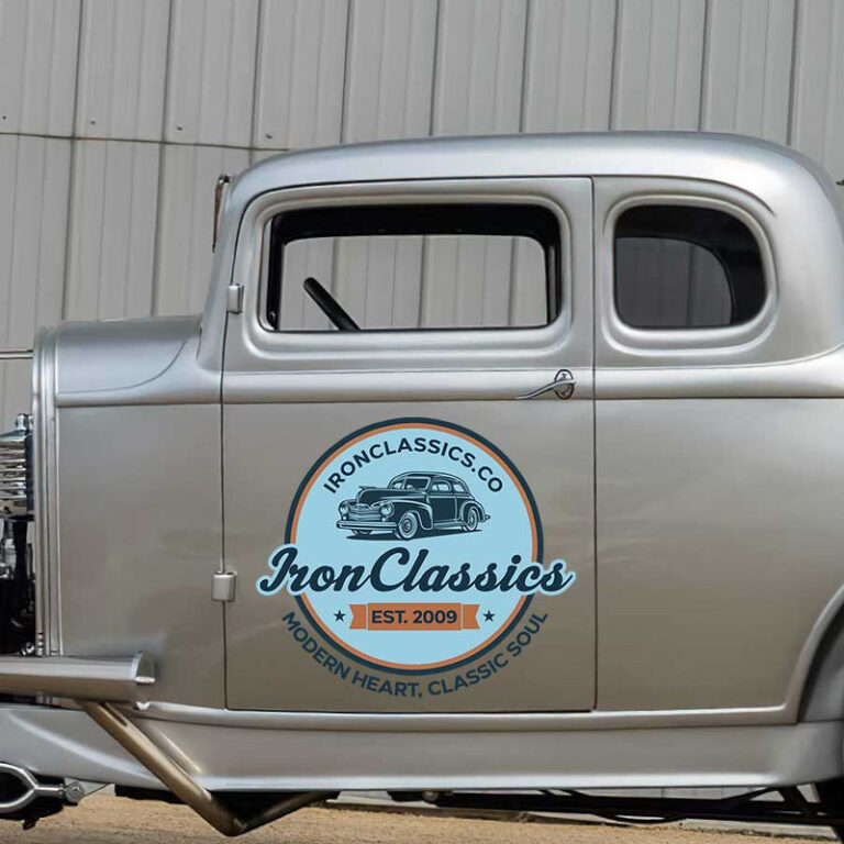 personalized classic garage sign hot rod garage old school lettering ...