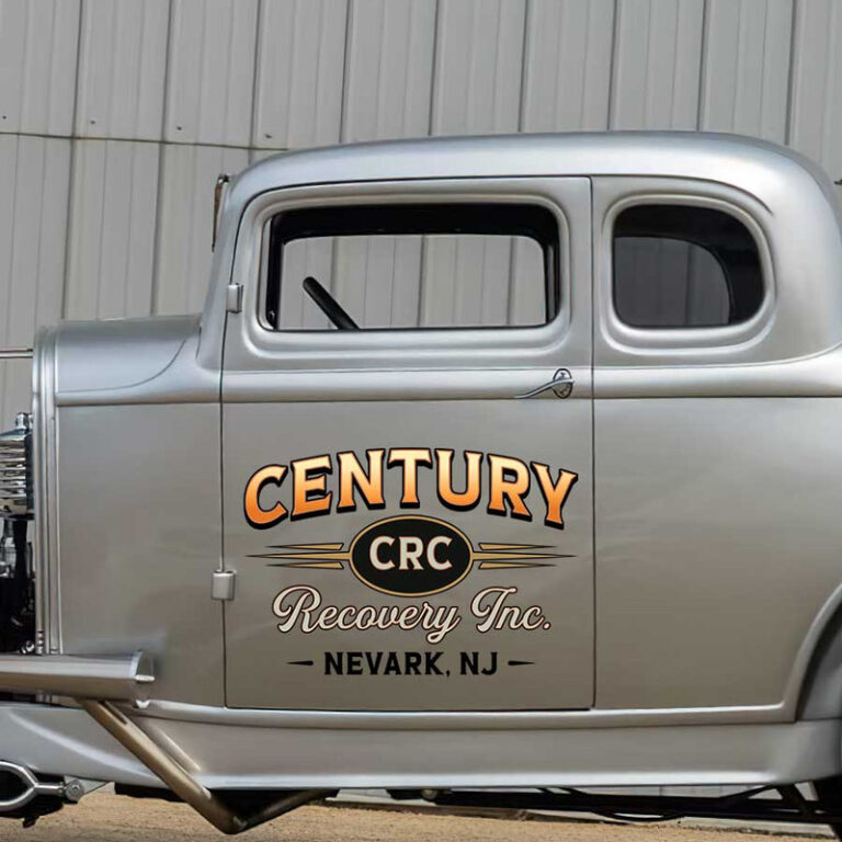 personalized recovery service garage towing truck company sign company ...