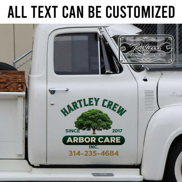 personalized arbor care service lettering landscape company lettering ...