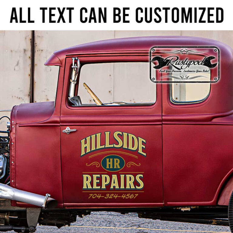personalized repair shop sign garage lettering monogram lettering sign ...