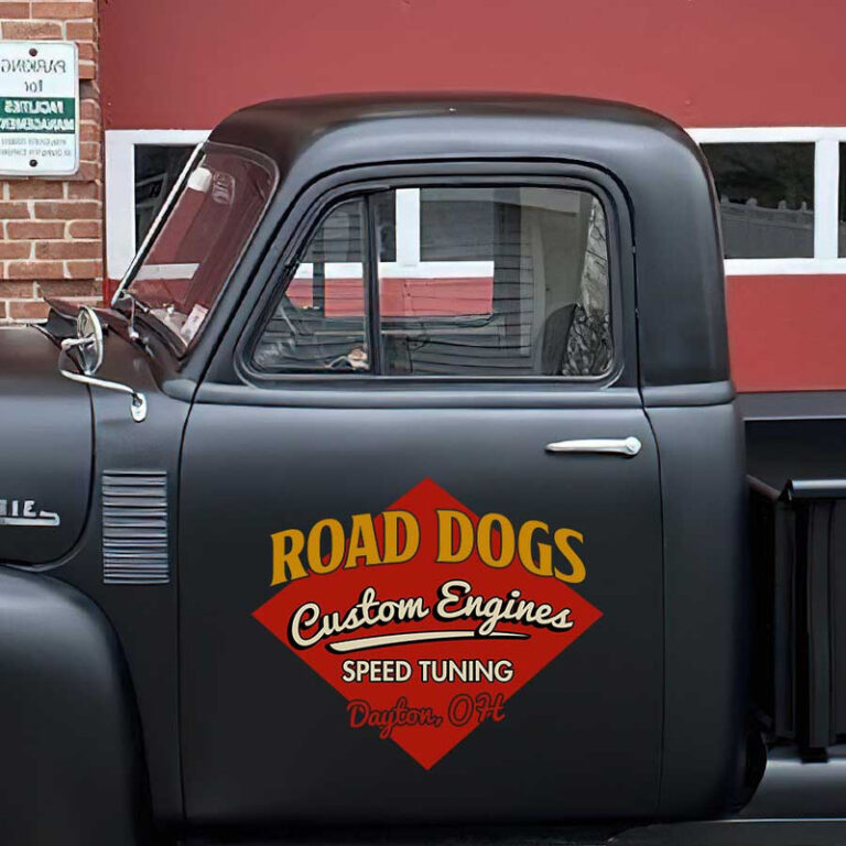 personalized company lettering decal vehicle lettering decal truck ...