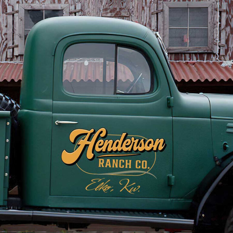 personalized ranch lettering decal farm sign decal truck graphics decal ...