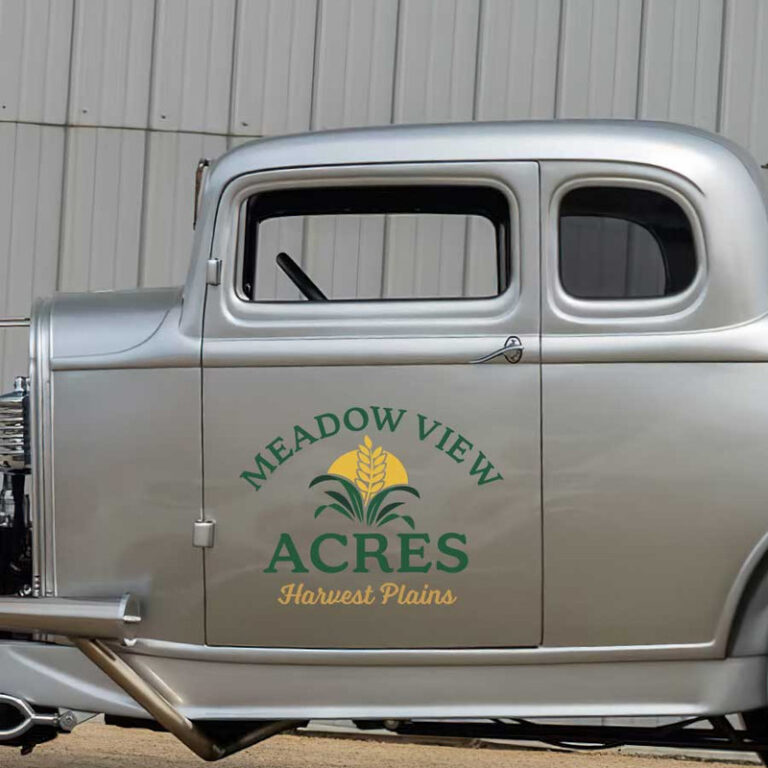 personalized acres lettering decal farm lettering sign decal hot rod ...