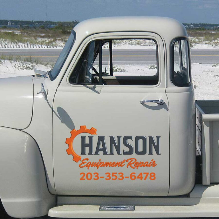 personalized gear head lettering decal equipment repair garage decal ...