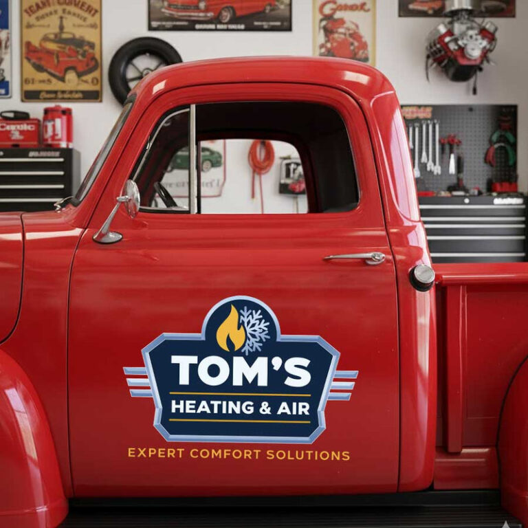 personalized heating and air company sign plumbing company sign decal ...